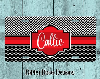 Black Red Chevron | Etsy