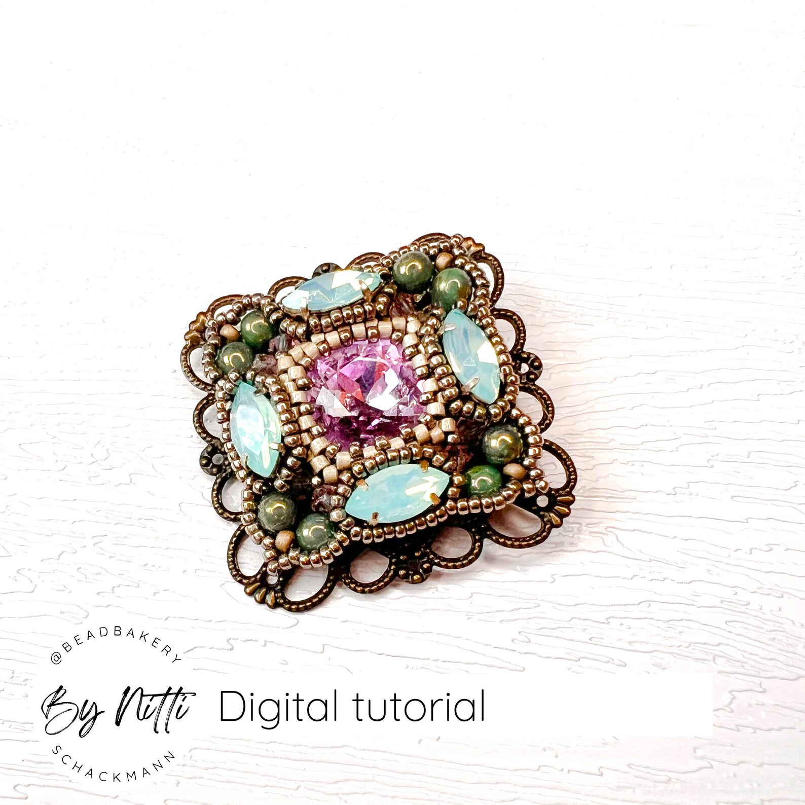 Granny Square Earring - Beading Tutorial - Beaded Jewellery Tutorial ...