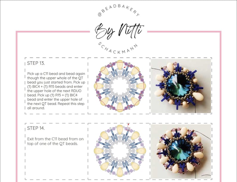 Granny Square Earring - Beading Tutorial - Beaded Jewellery Tutorial ...