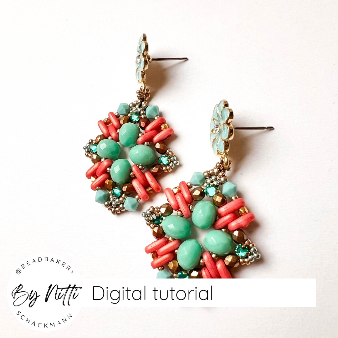 Pinch of Cinnamon Earring Tutorial - by Nitti - Beading Tutorial ...