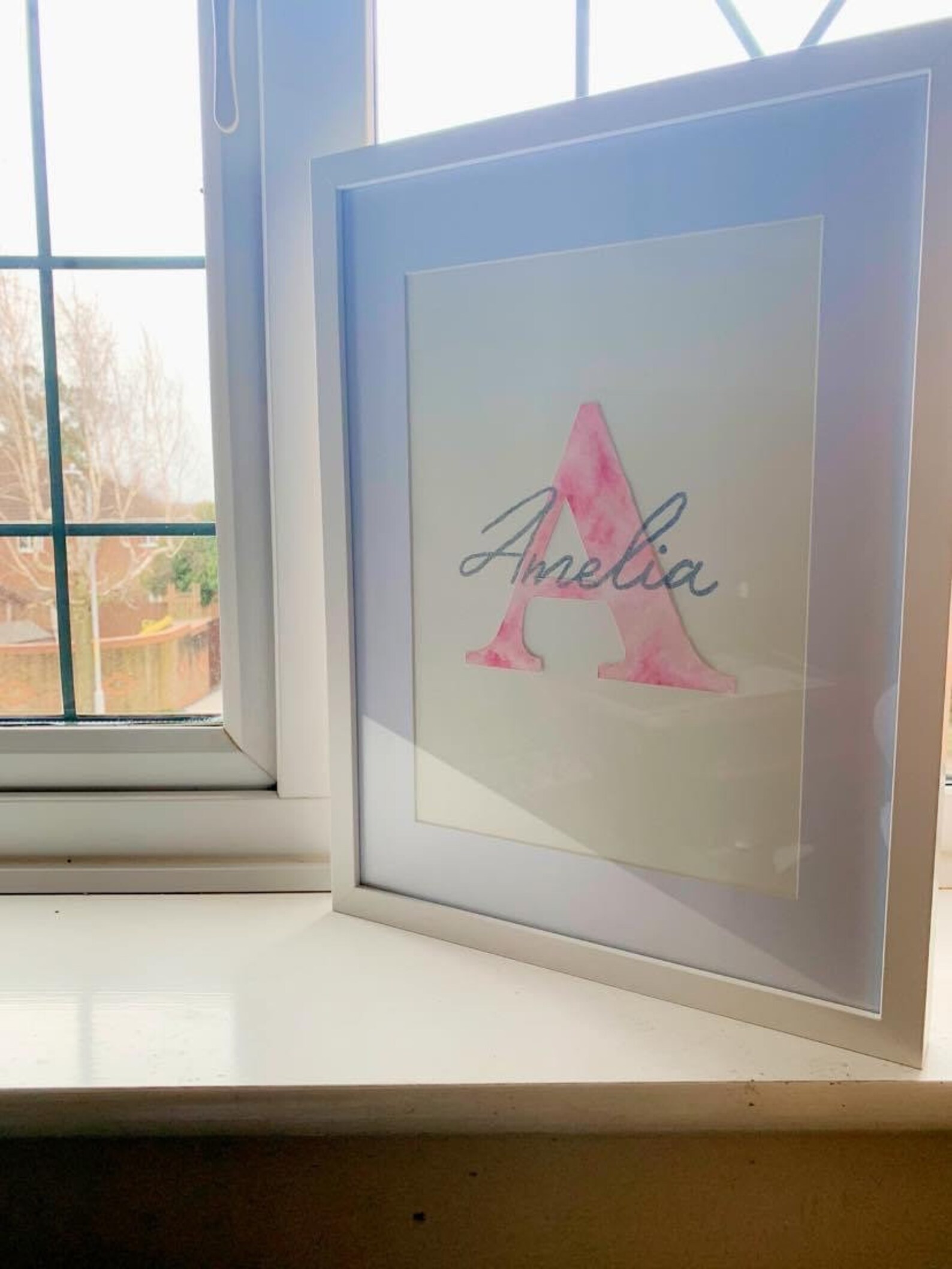 Framed A4 Personalised Name Print - Etsy Canada