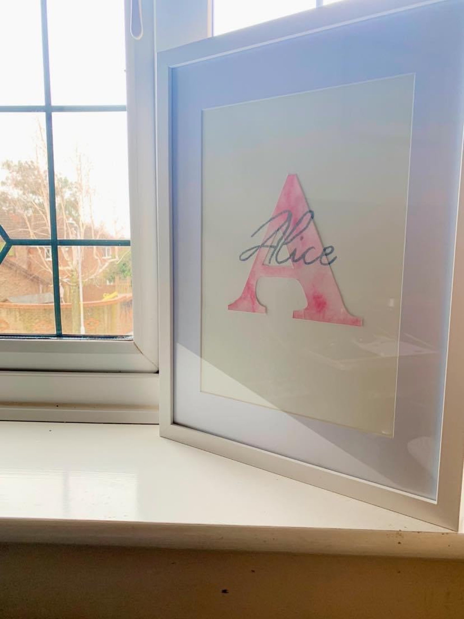 Framed A4 Personalised Name Print - Etsy Canada