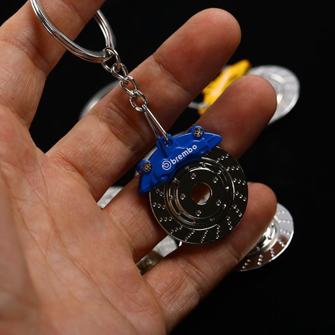 Car Keychain Multi-color for Keys Metal Wheel Brake Disc Key - Etsy