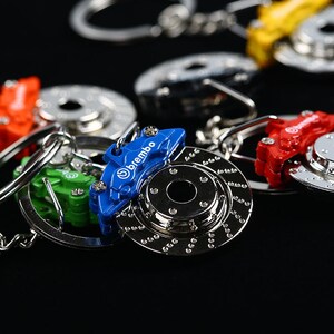 Car Keychain Multi-color for Keys Metal Wheel Brake Disc Key - Etsy