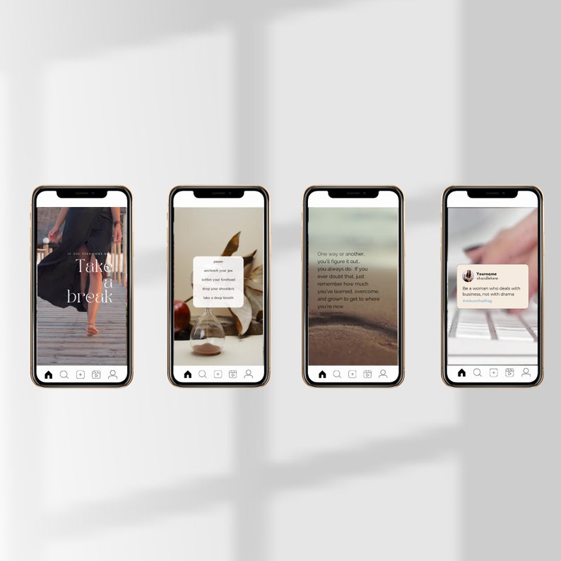 Instagram Faceless Video Reel Templates Motivational Quote Reels for ...