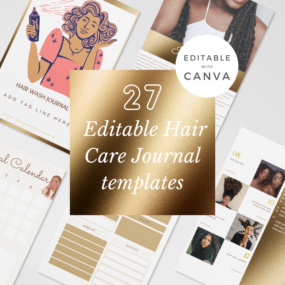 Hair Journal for All Hair Types Natural Hair Care Journal for Black ...