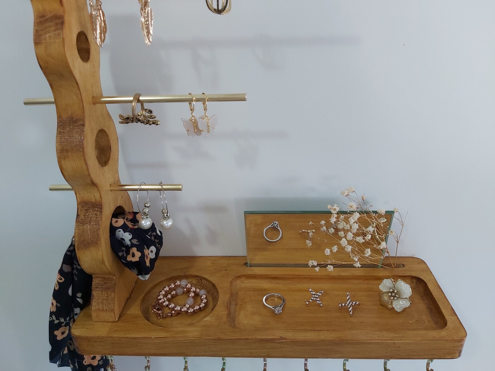 Jewelry Organizer Wall Mount Floating Jewelry Holder | Etsy