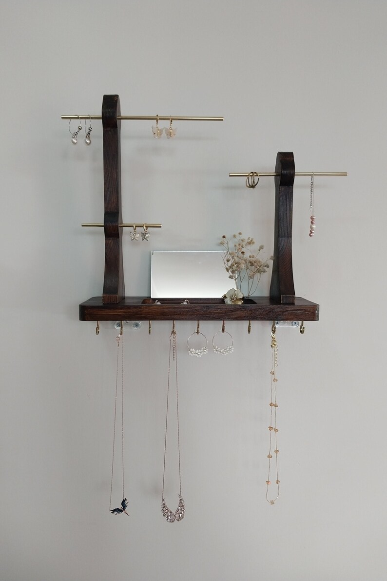 Jewelry Organizer Wall Mount Floating Jewelry Holder - Etsy