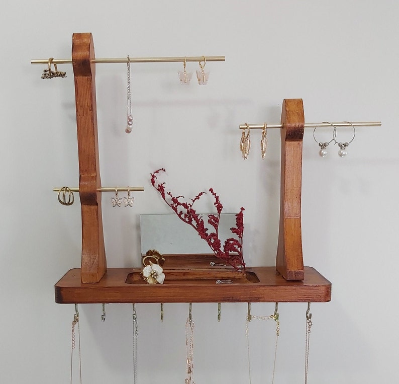 Jewelry Organizer Wall Mount Floating Jewelry Holder | Etsy