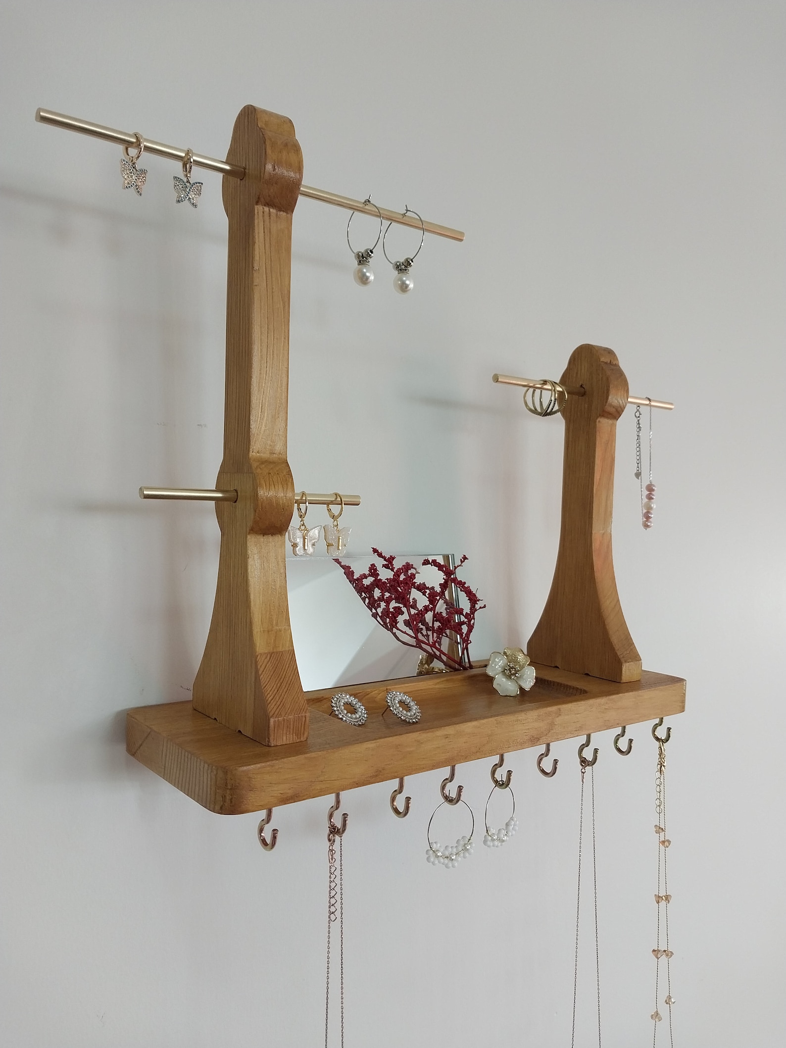 Jewelry Organizer Wall Mount Floating Jewelry Holder - Etsy