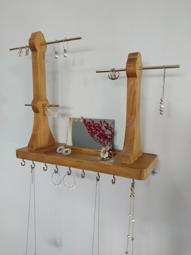 Jewelry Organizer Wall Mount Floating Jewelry Holder - Etsy