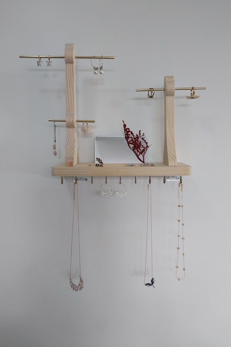 Jewelry Organizer Wall Mount Floating Jewelry Holder - Etsy