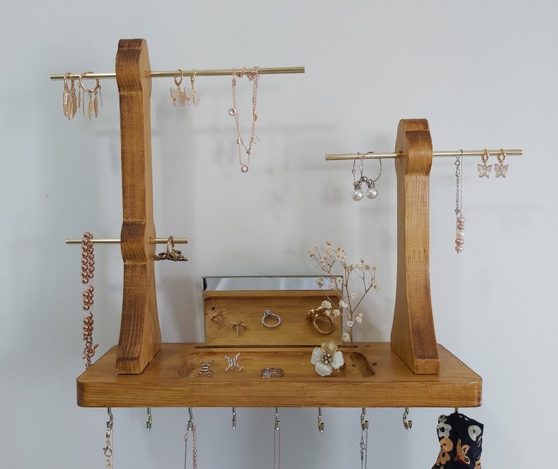 Jewelry Organizer Wall Mount Floating Jewelry Holder - Etsy