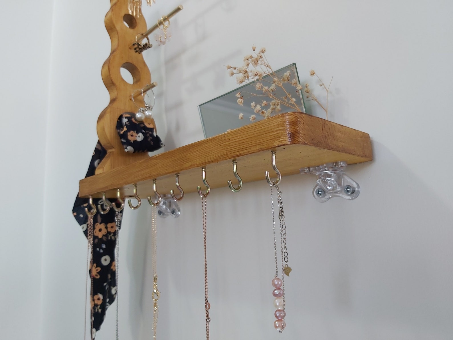 Jewelry Organizer Wall Mount Floating Jewelry Holder | Etsy