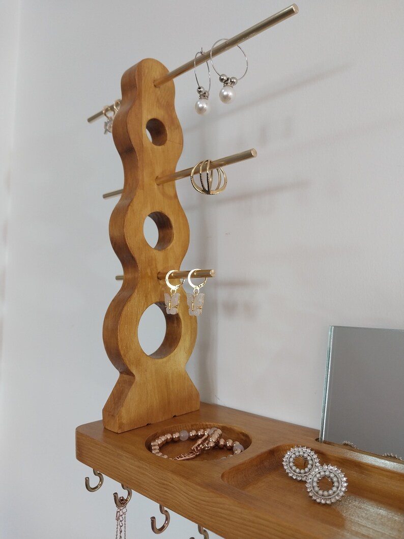 Jewelry Organizer Wall Mount Floating Jewelry Holder - Etsy