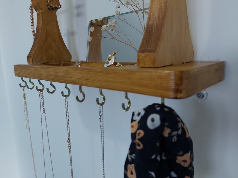 Jewelry Organizer Wall Mount Floating Jewelry Holder | Etsy