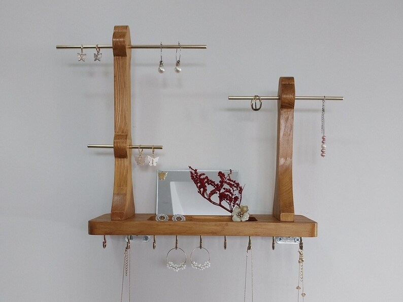 Jewelry Organizer Wall Mount Floating Jewelry Holder - Etsy