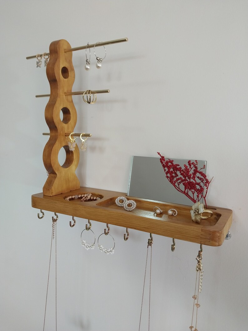 Jewelry Organizer Wall Mount Floating Jewelry Holder - Etsy