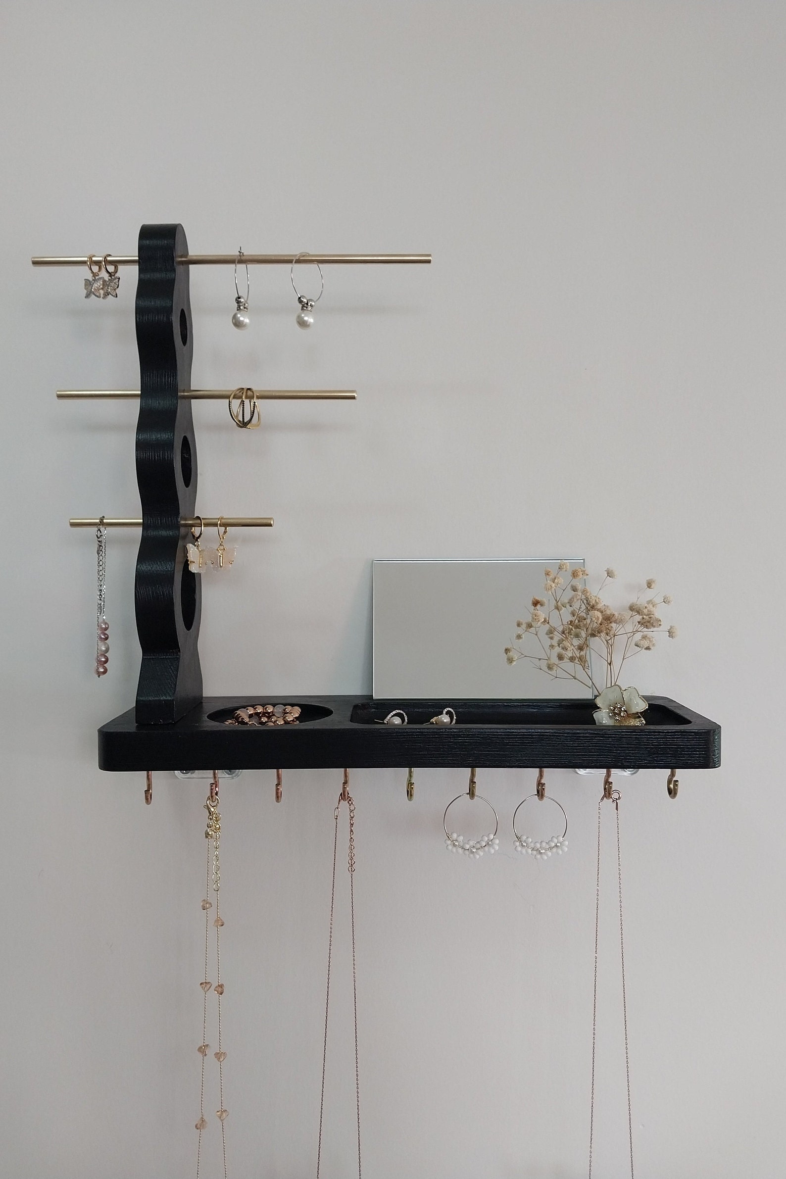 Jewelry Organizer Wall Mount Floating Jewelry Holder - Etsy