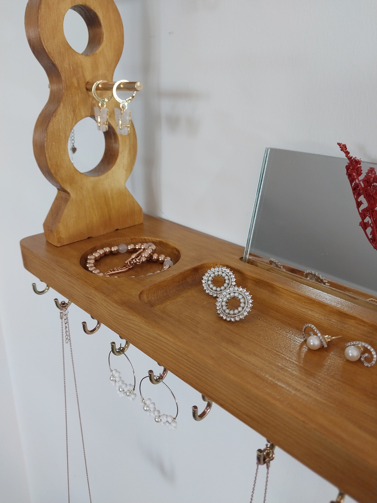 Jewelry Organizer Wall Mount Floating Jewelry Holder - Etsy