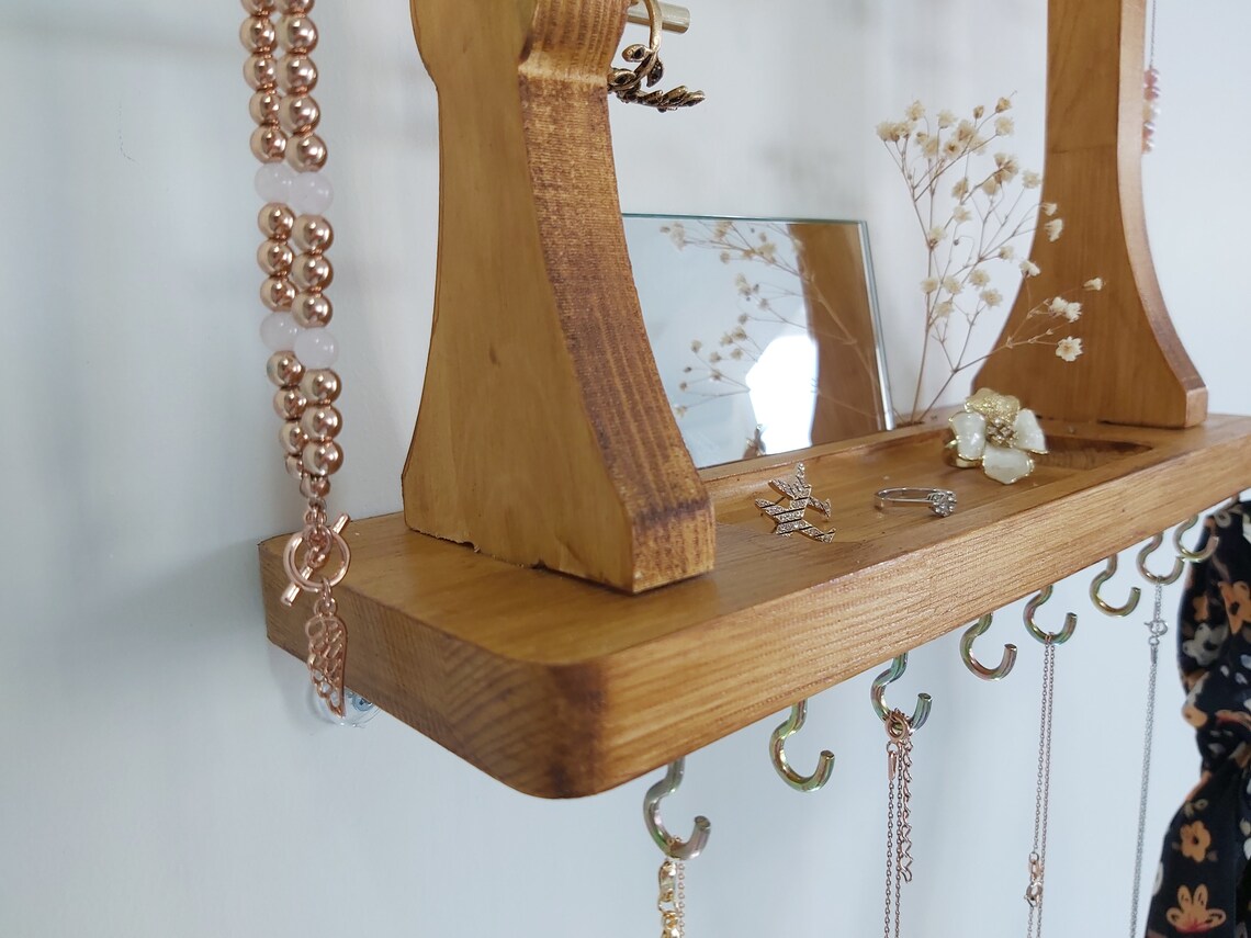 Jewelry Organizer Wall Mount Floating Jewelry Holder - Etsy
