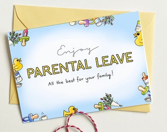 Parental Leave Card - Etsy
