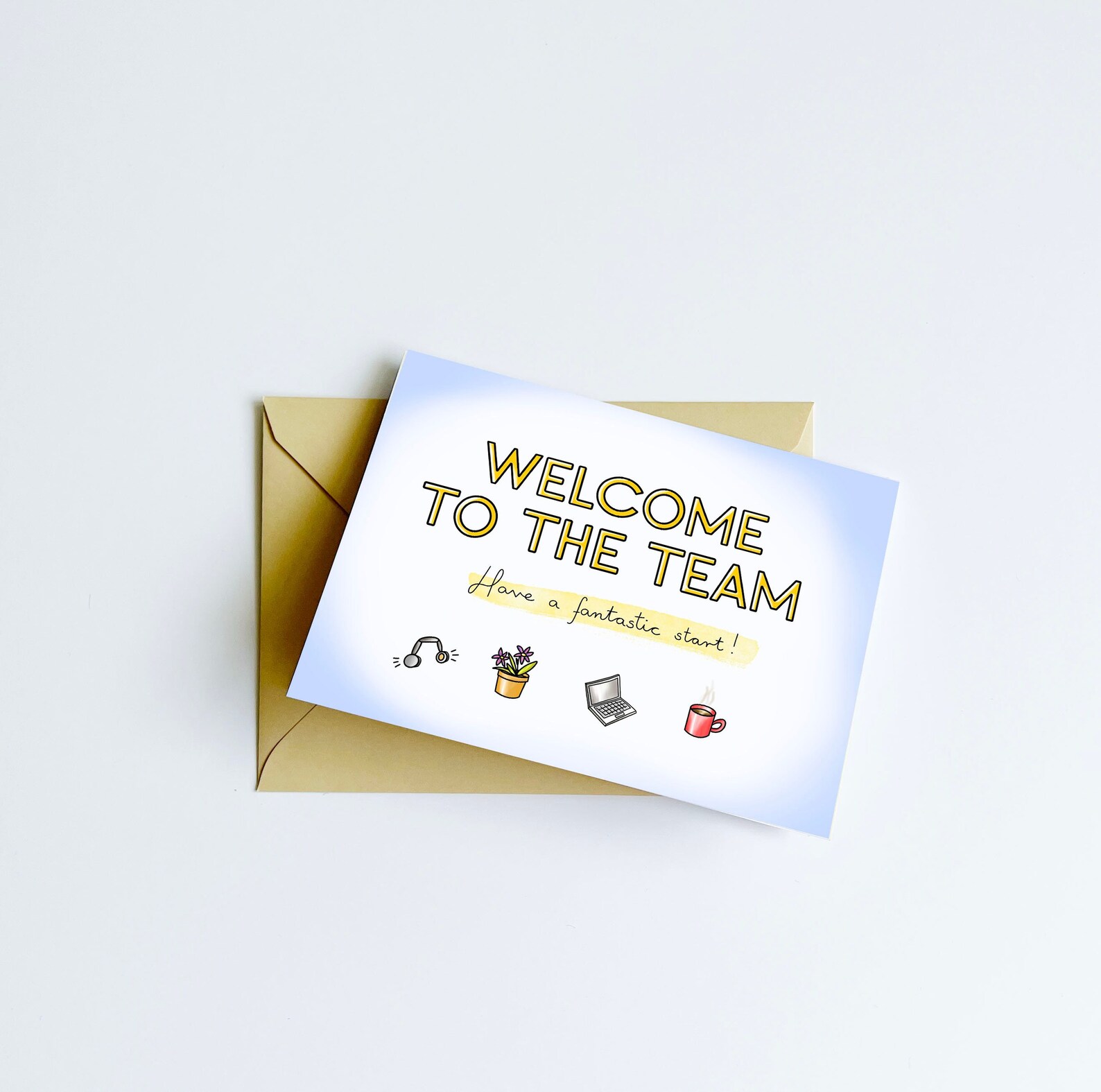 Fun Welcome Greeting Card for New Hires and Starters in Your Team ...