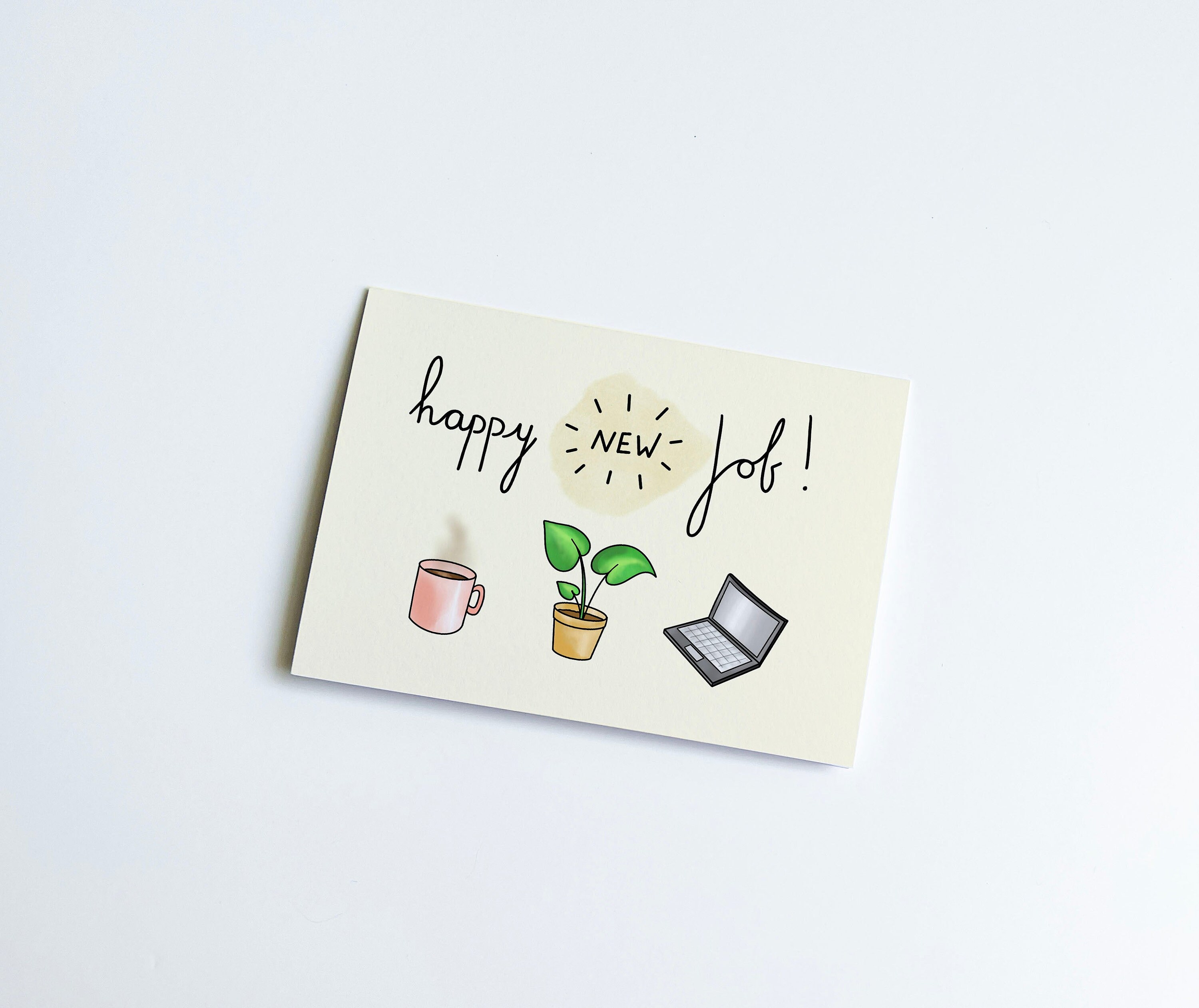 Fun Happy New Job Greeting Card Promotion New Hire - Etsy