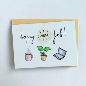 Fun Happy New Job Greeting Card - Promotion, New Hire, Internal Move or ...