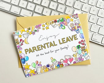 Parental Leave Card - Etsy