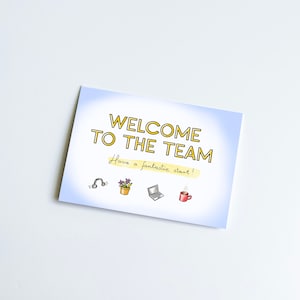 Fun Welcome Greeting Card for New Hires and Starters in Your Team ...