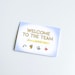 Fun Welcome Greeting Card for New Hires and Starters in Your Team ...