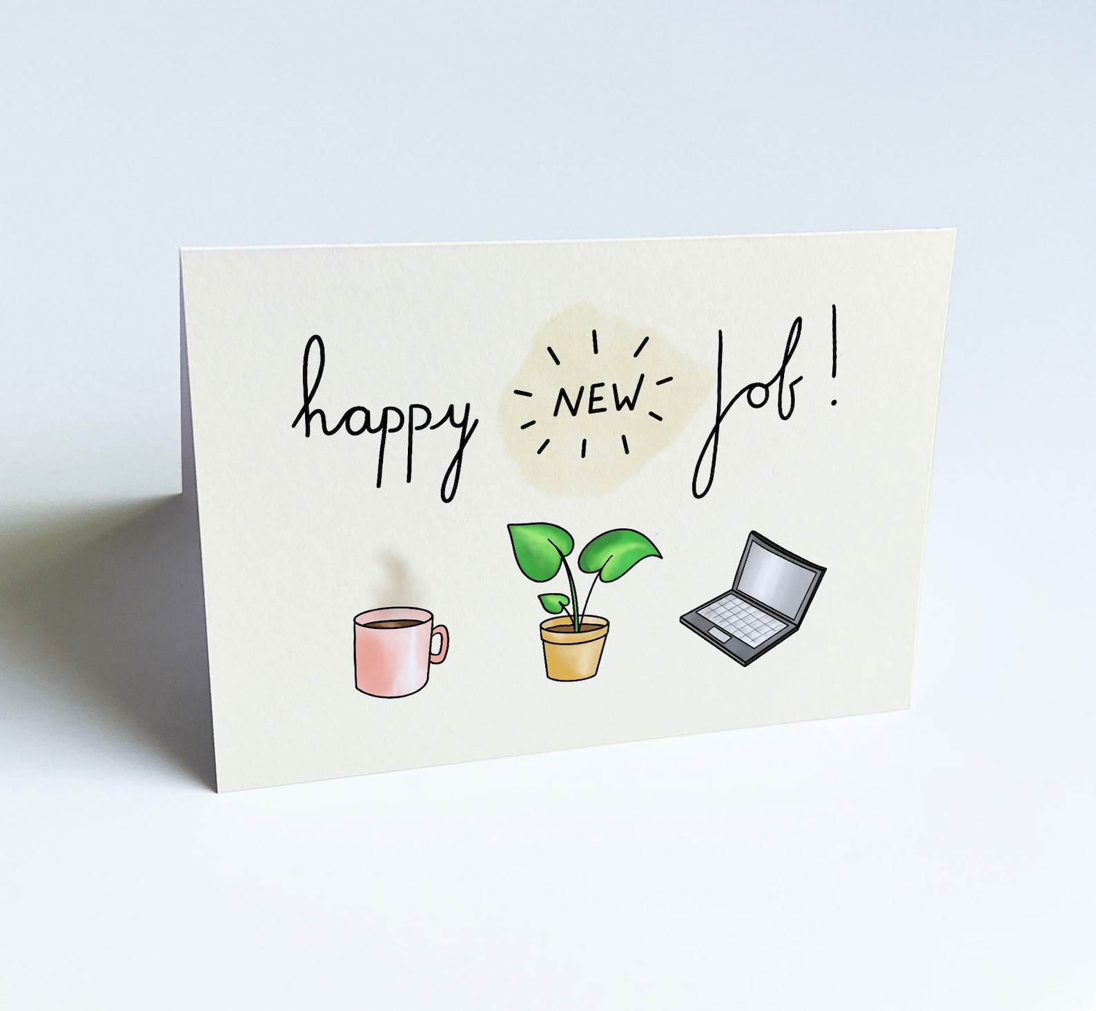 Fun Happy New Job Greeting Card Promotion New Hire - Etsy