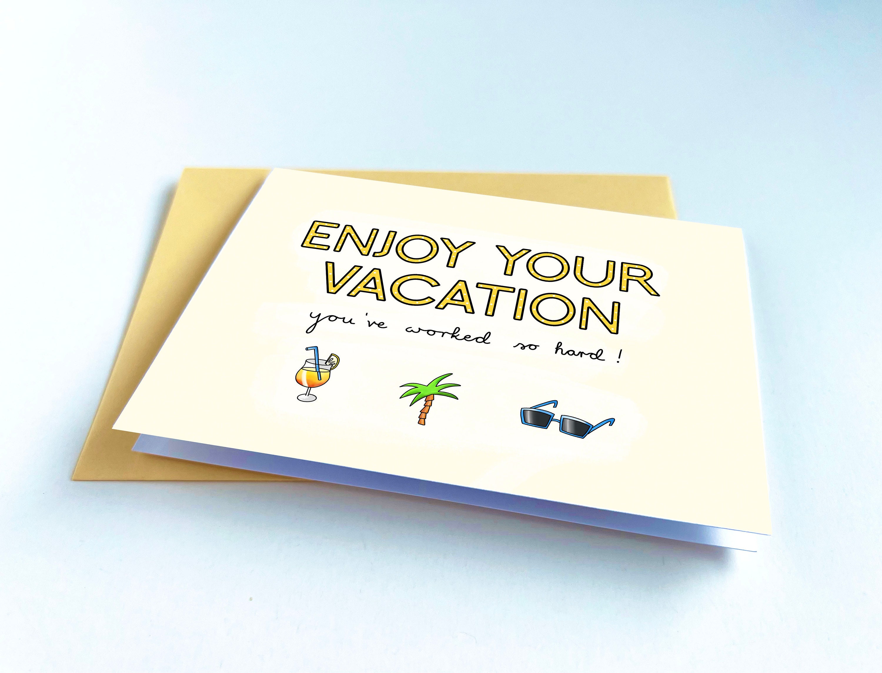 Enjoy Your Vacation Card Appreciation Greeting for Colleagues and ...