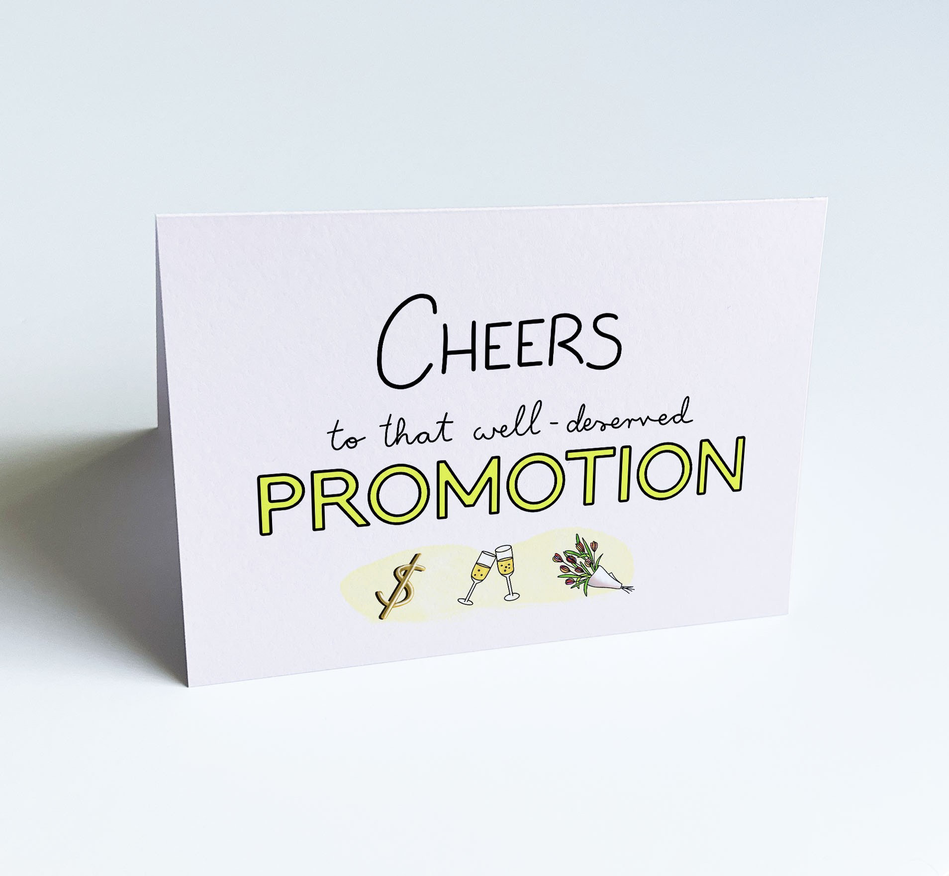 Fun Promotion Greeting Card Cheers to That Well Deserved Promotion - Etsy