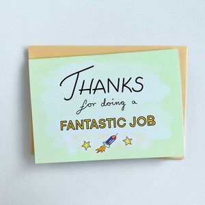 Lustige Dankeskarte Fürs Büro - Danke Für Den Tollen Job - Etsy
