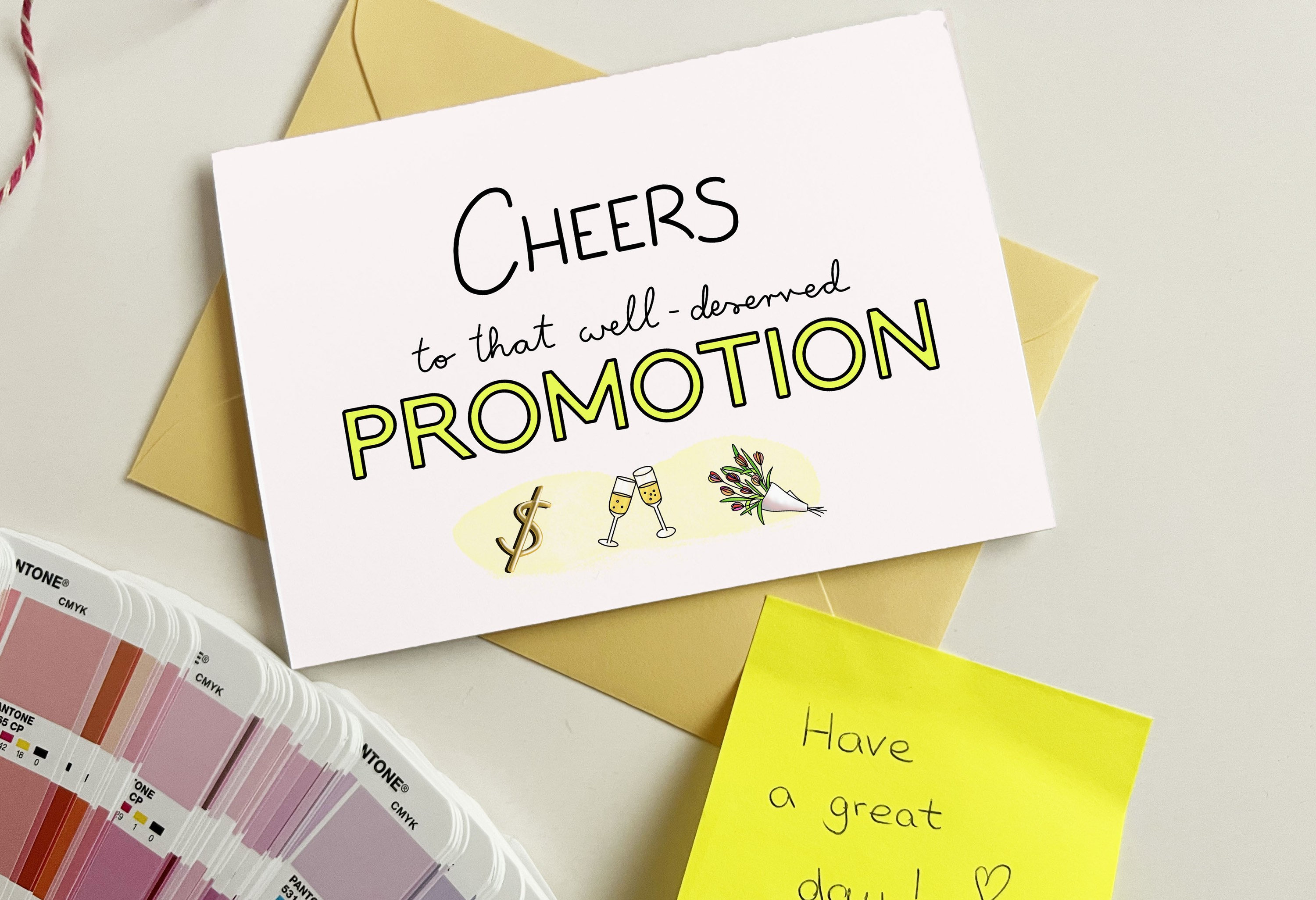 Fun Promotion Greeting Card Cheers to That Well Deserved Promotion - Etsy