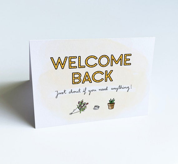 Welcome Back Ecard