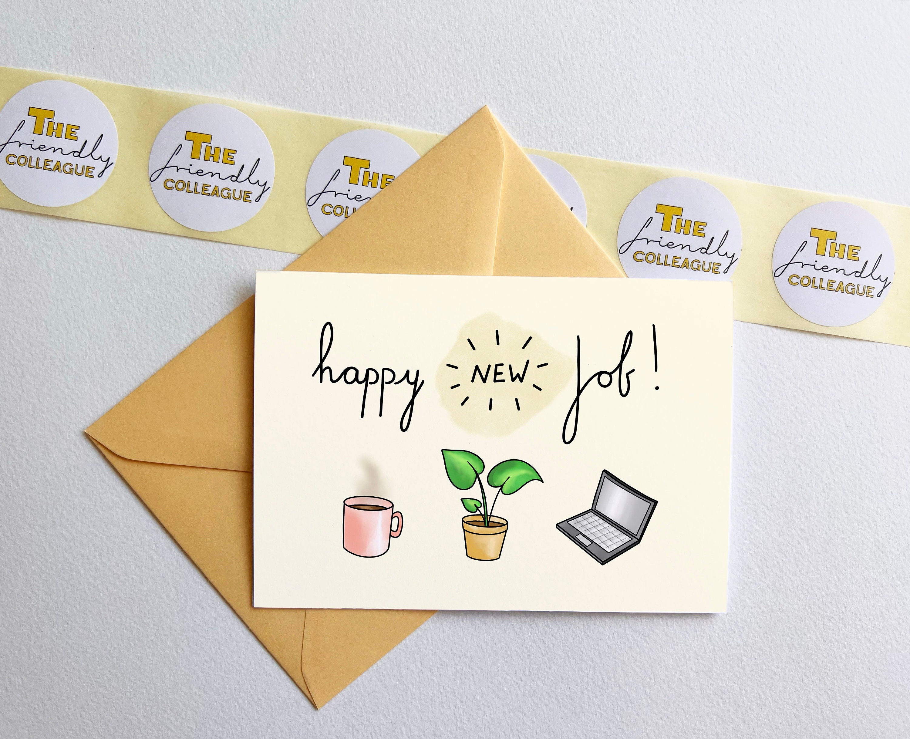 Fun Happy New Job Greeting Card Promotion New Hire - Etsy