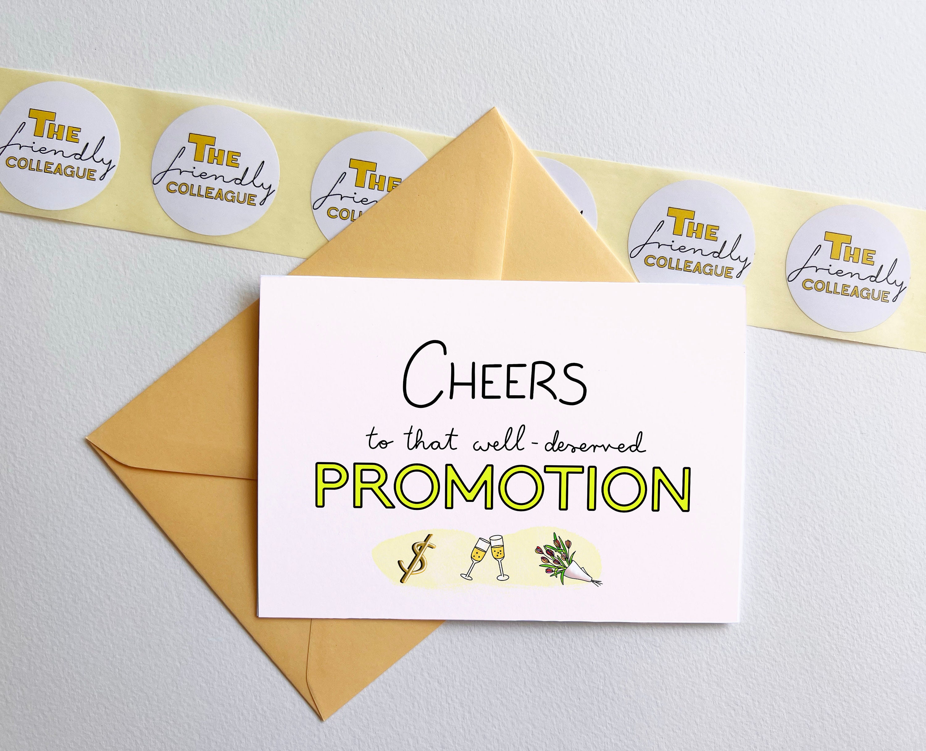 Fun Promotion Greeting Card Cheers to That Well Deserved Promotion - Etsy