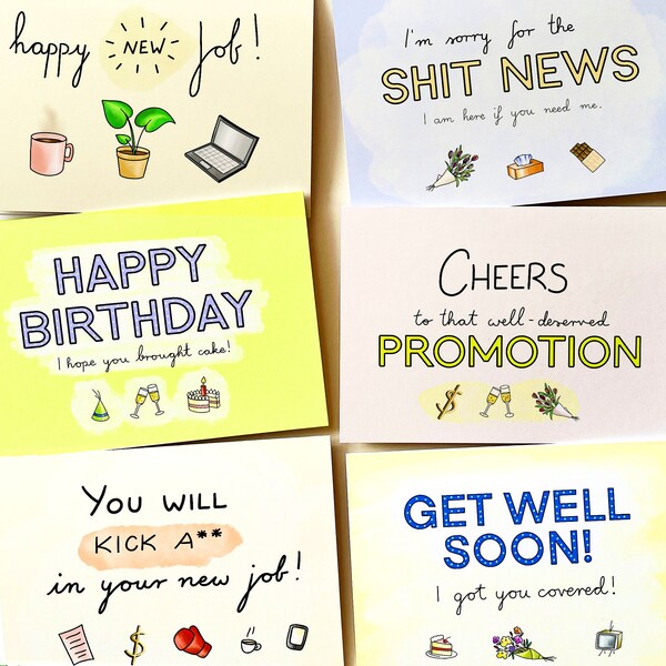 Fun Welcome Greeting Card for New Hires and Starters in Your Team ...
