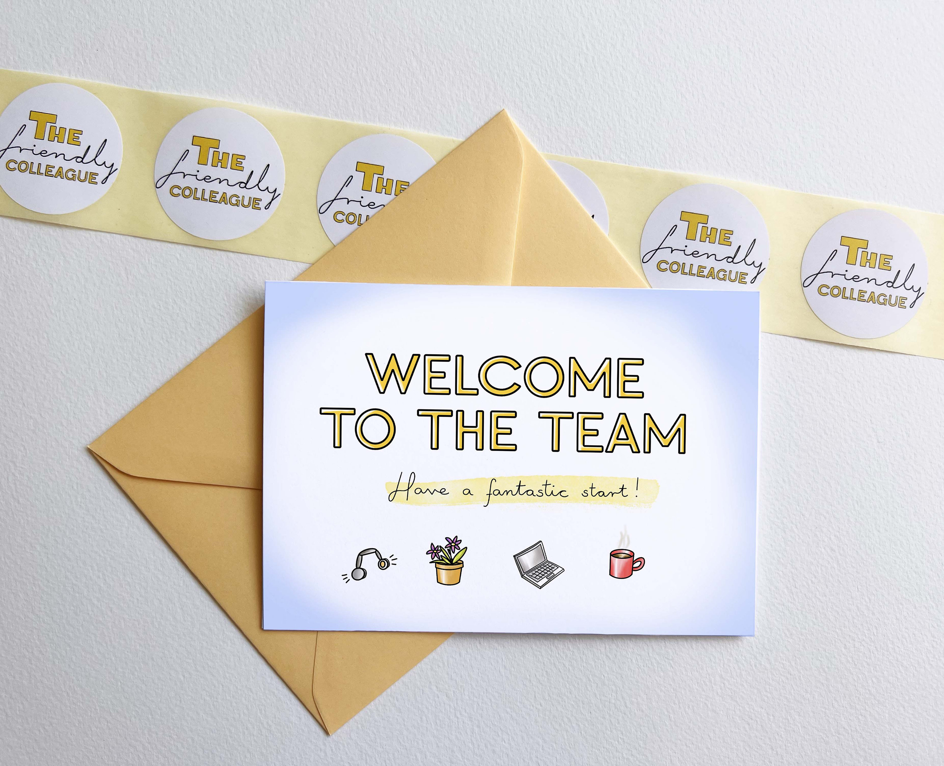 Fun Welcome Greeting Card for New Hires and Starters in Your Team ...