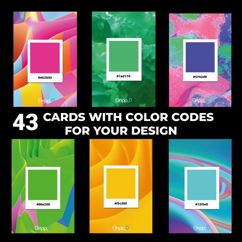 87 Color Ideas With HEX Color Codes - Color Palette - Digital Cards - Etsy