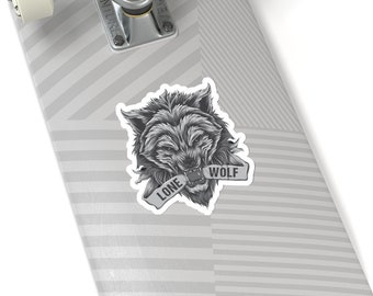 Lone Wolf Sticker - Etsy