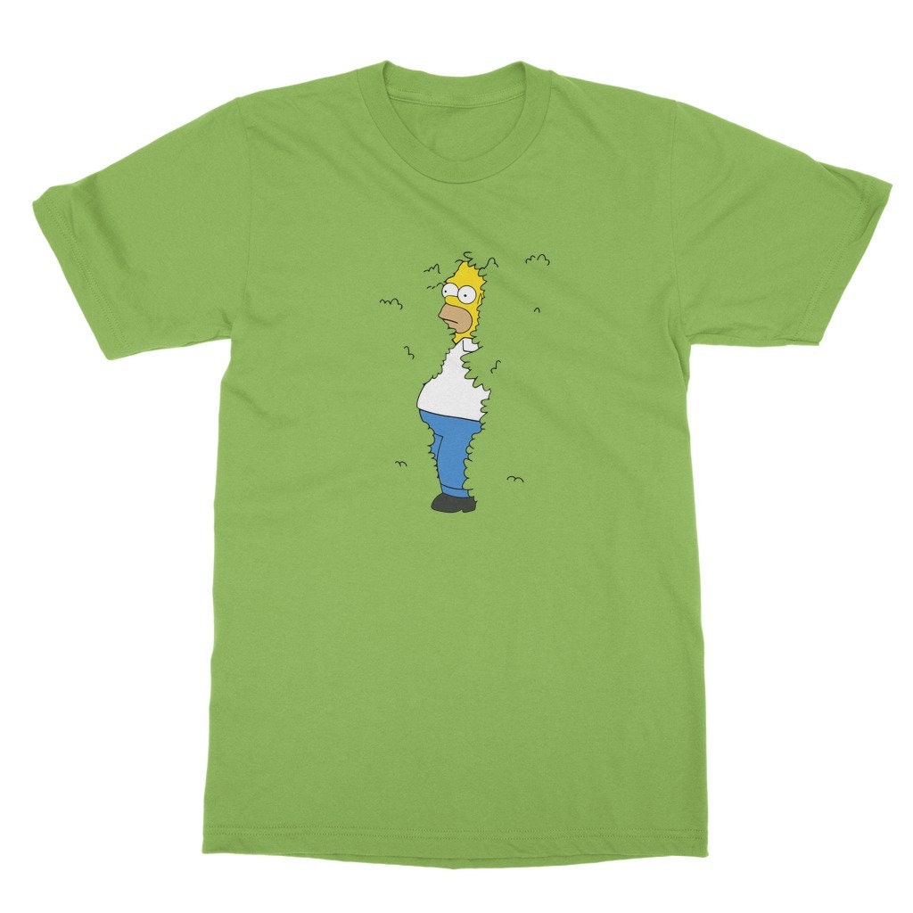 Homer Walking Into a Bush Meme Adult Unisex T-shirt - Etsy