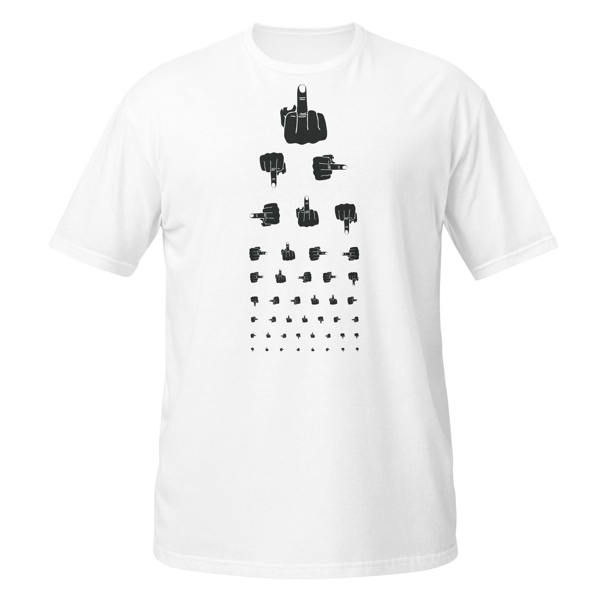 Flip-off Middle Finger Eye Examination Test Chart Softstyle Adult T ...