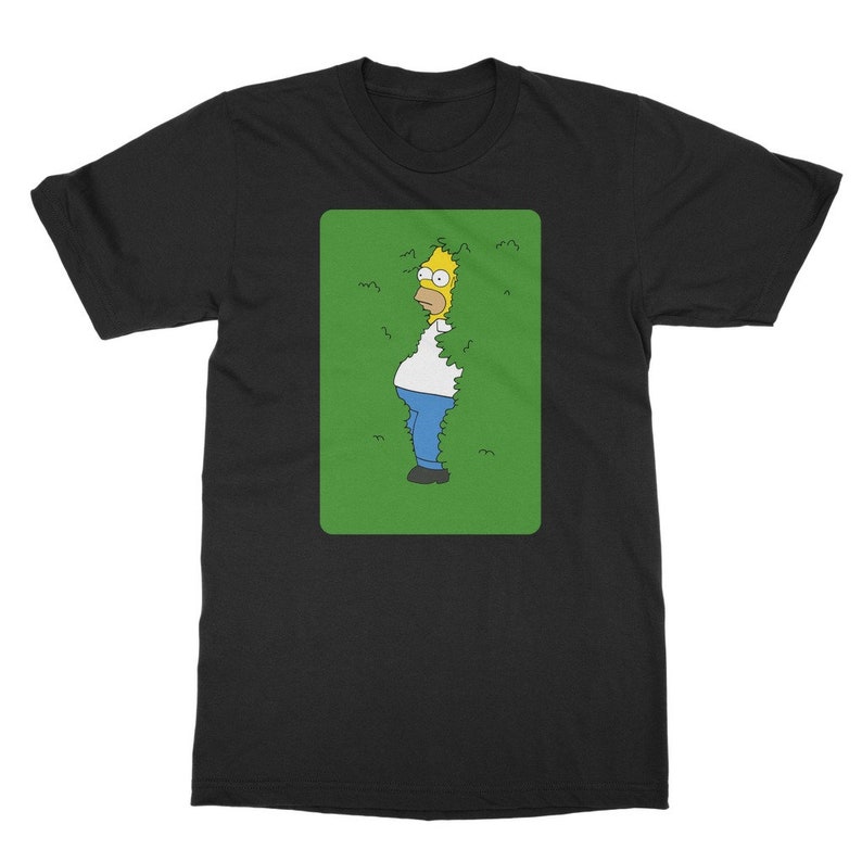 Homer Walking Into a Bush Meme Adult Unisex T-shirt - Etsy
