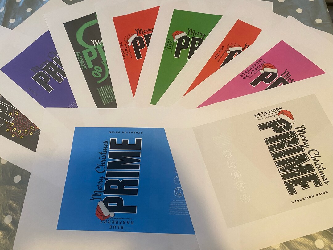 PRIME Christmas Chocolate Wrapper Novelty Gift - Etsy UK