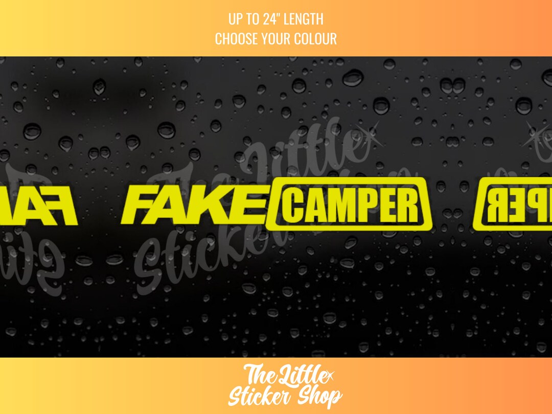 Fake Camper Decal | Van Decal, Vanlife, Van Sticker, Camper Decal, Van ...