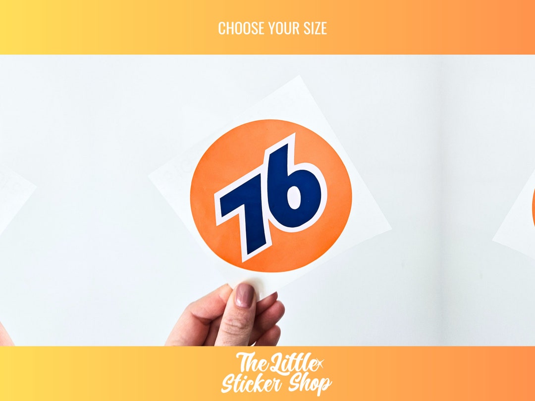 76 Gas Station Vinyl Decal Campervan Decal, Camper Decal, Vanlife Decal ...